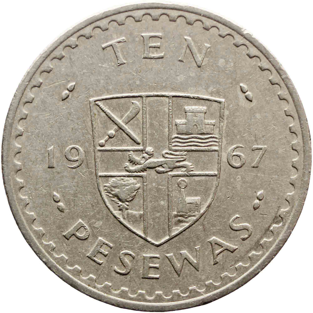 1967 10 Pesewas Ghana Coin – ZipZappa