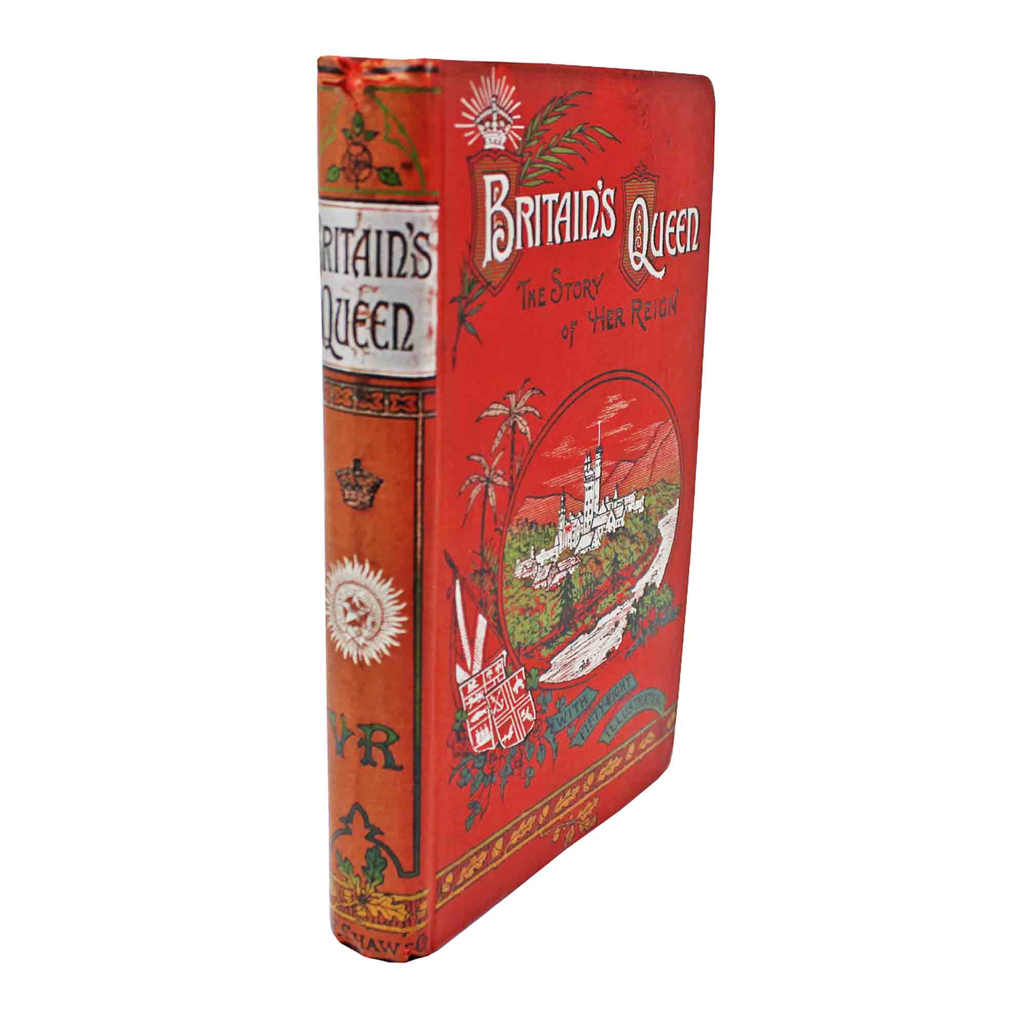 Antique Book 1920 Britain's Queen. The Story of her Life and Reign. Pa ...