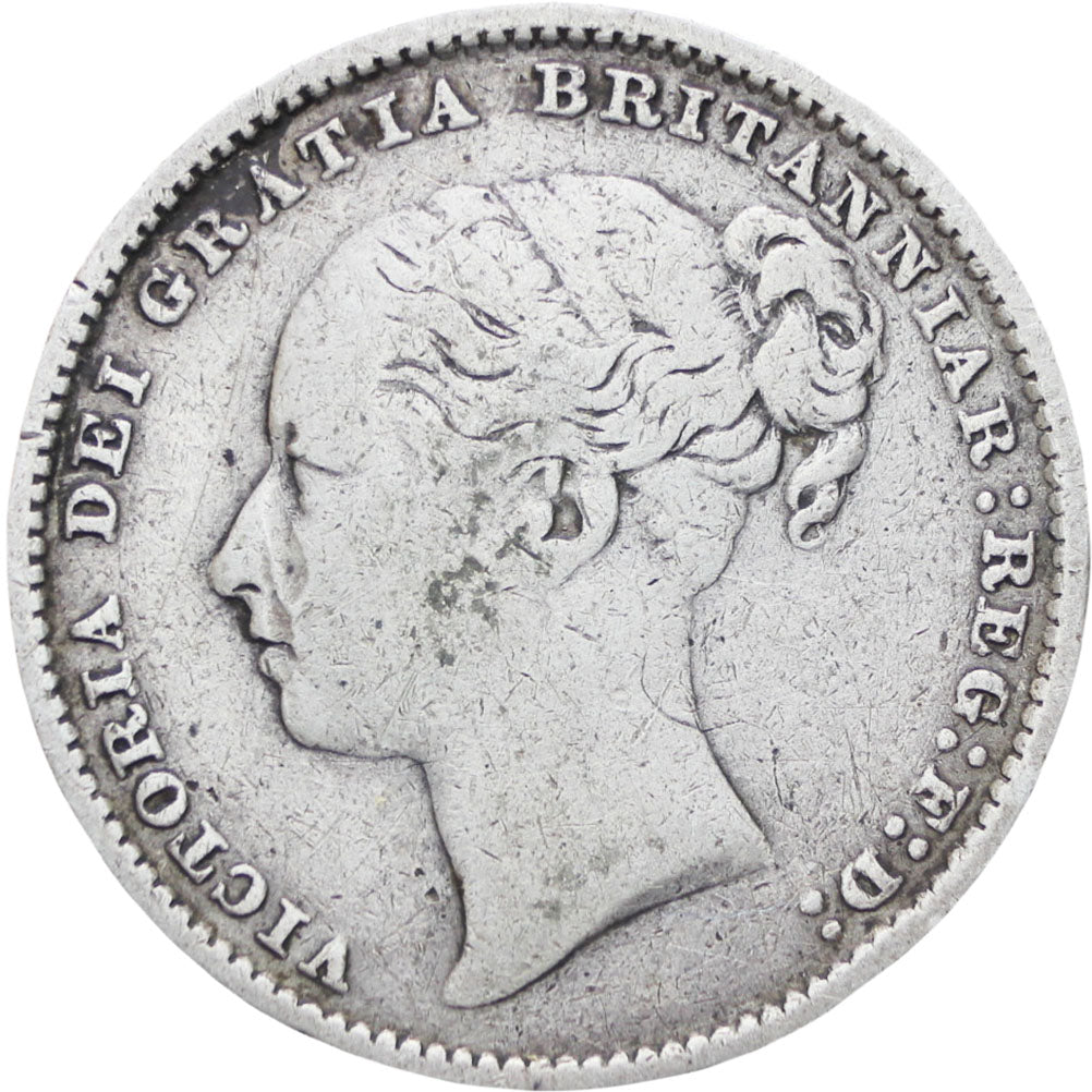 Great Britain Queen Victoria 1885 Shilling Silver Coin – ZipZappa