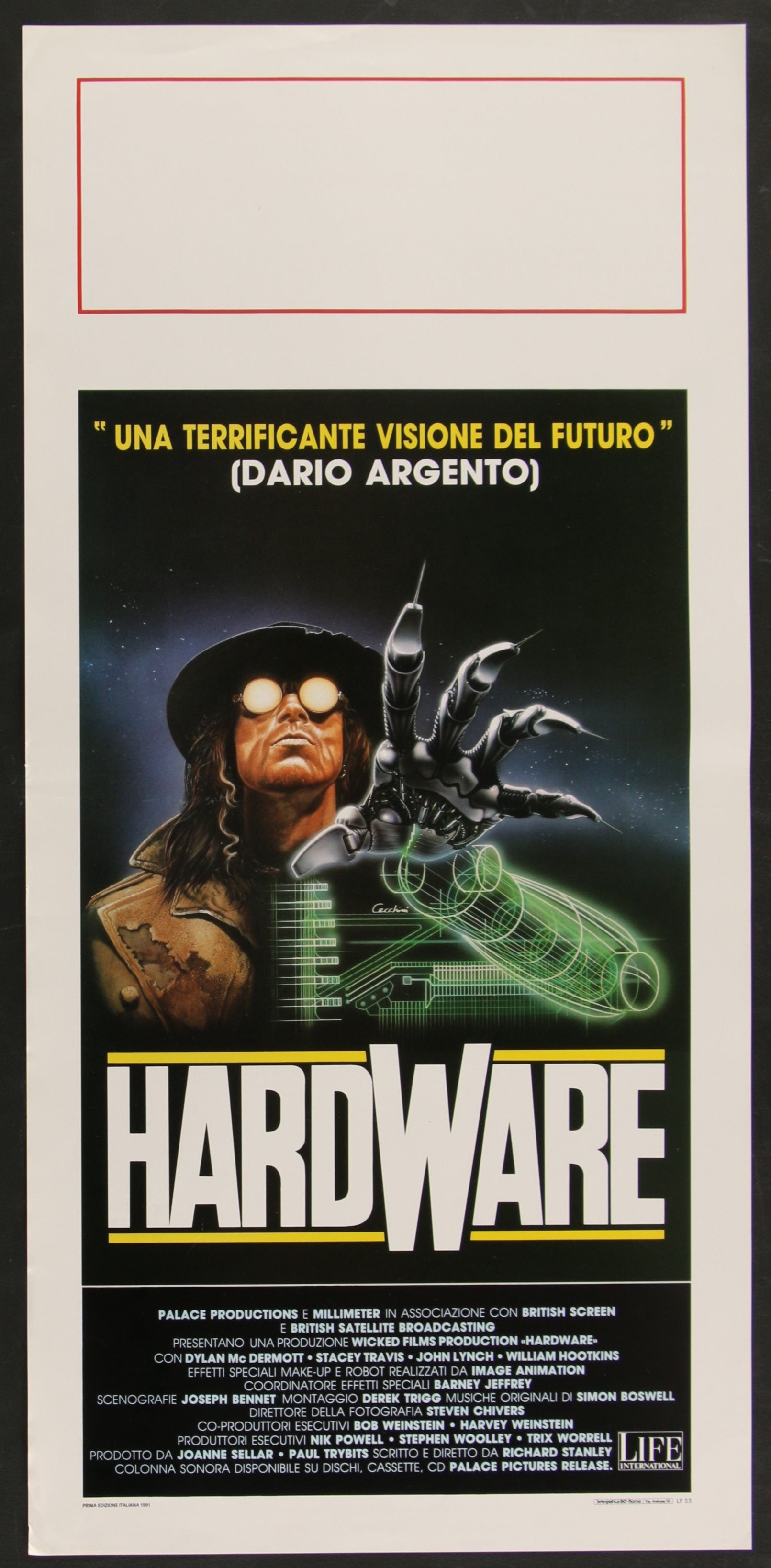Hardware (1990) Original Italian Locandina Movie Poster – ZipZappa