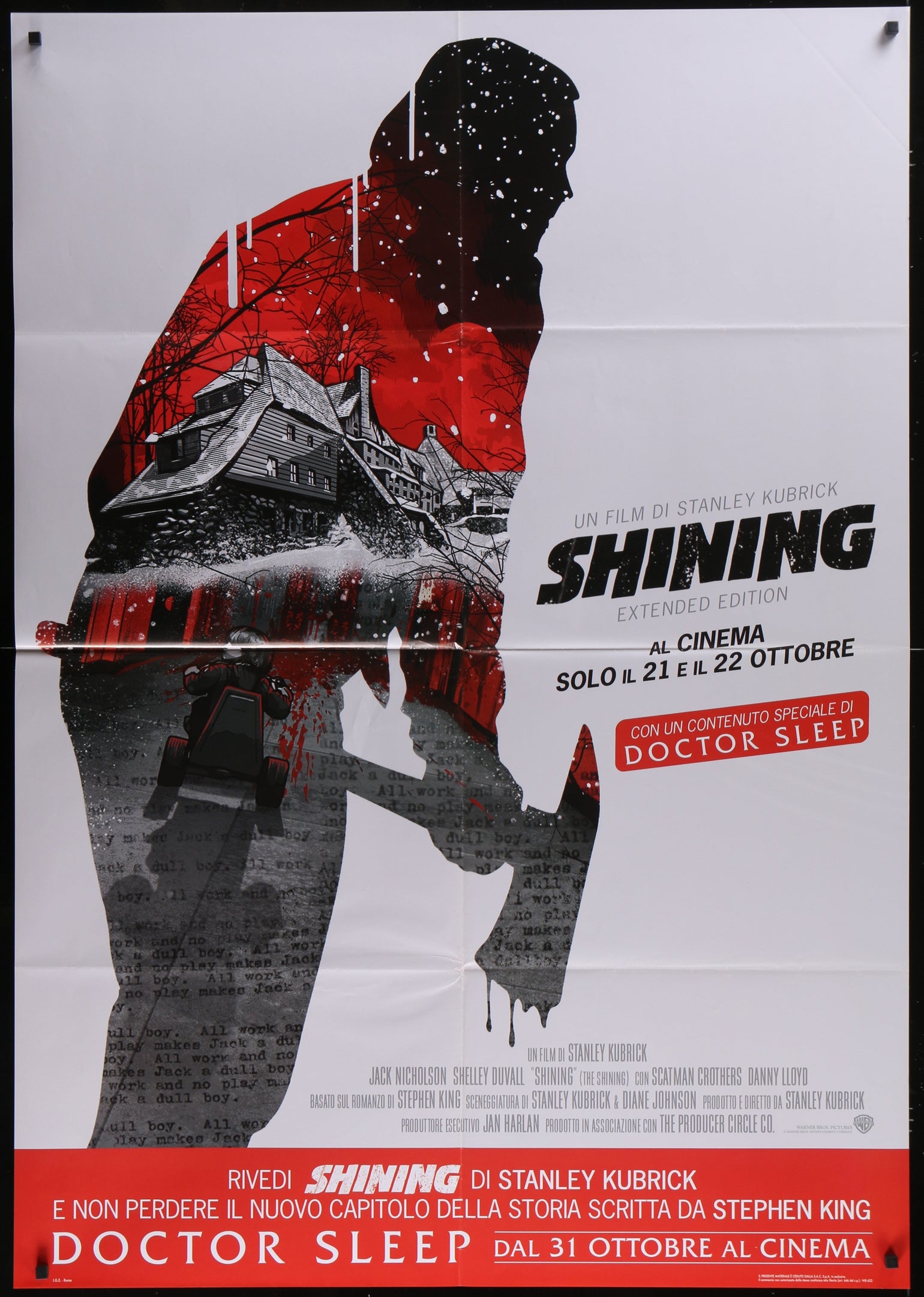 The Shining (2019 RR) Original Italian One Panel Movie Poster – ZipZappa