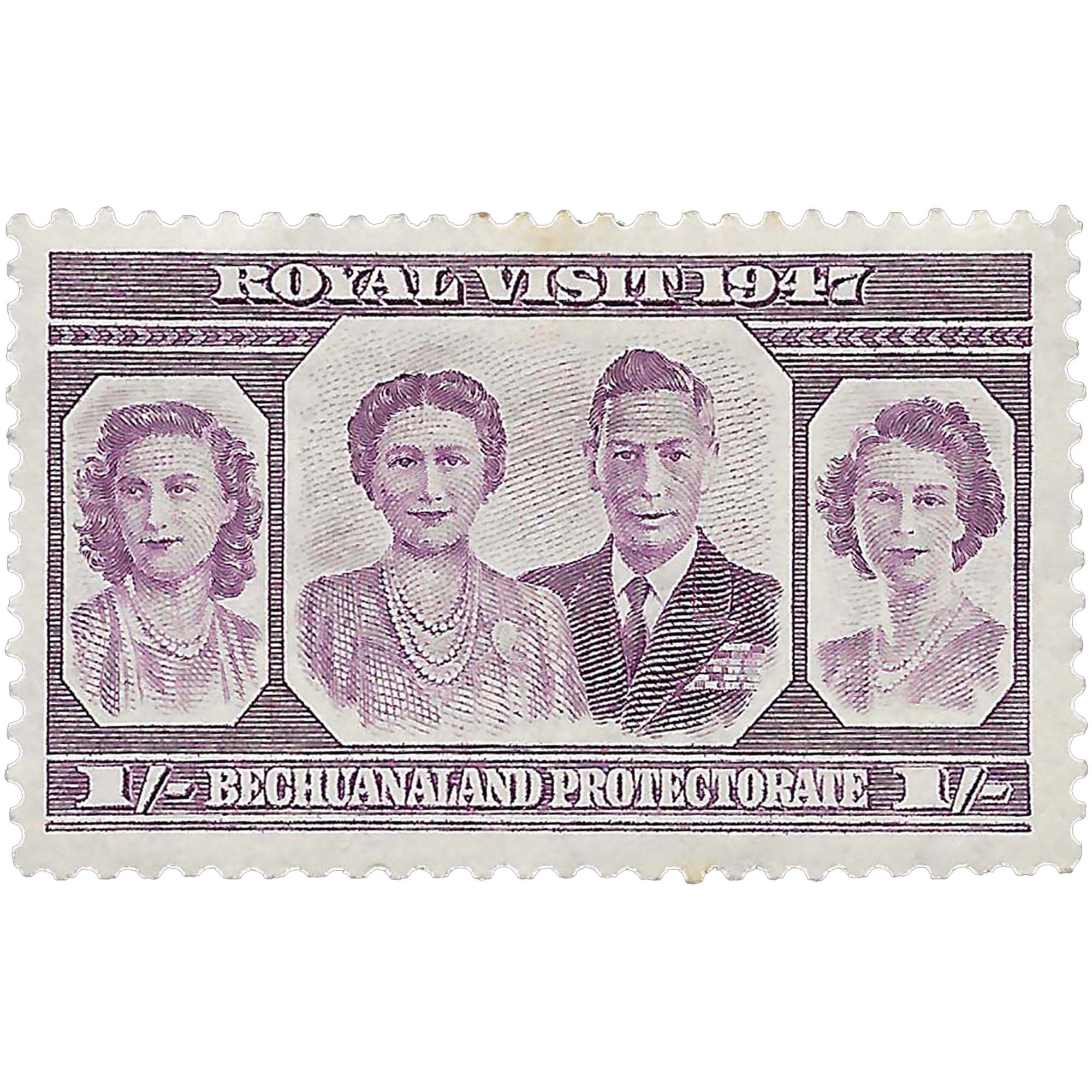 Bechuanaland Protectorate Stamp 1947 1 Penny Visit by the Royal Family ...