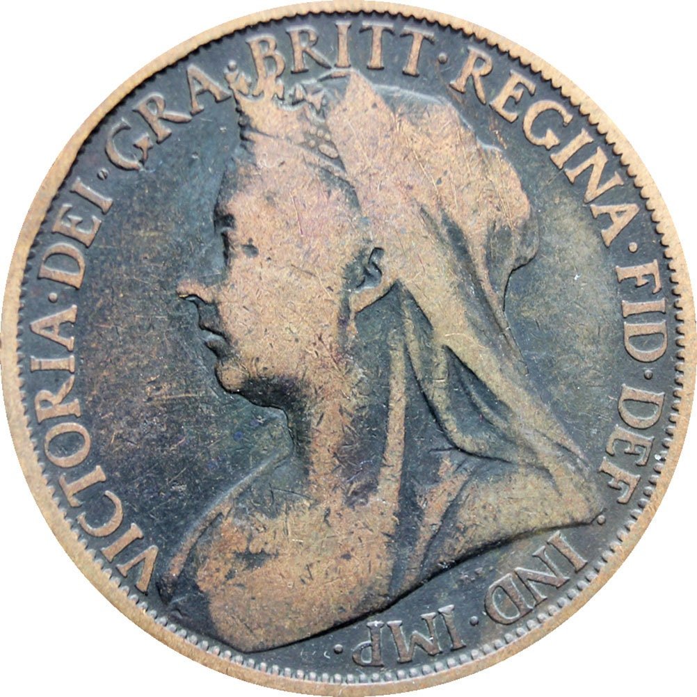 1899 One Penny Queen Victoria Great Britain Bronze Coin – ZipZappa