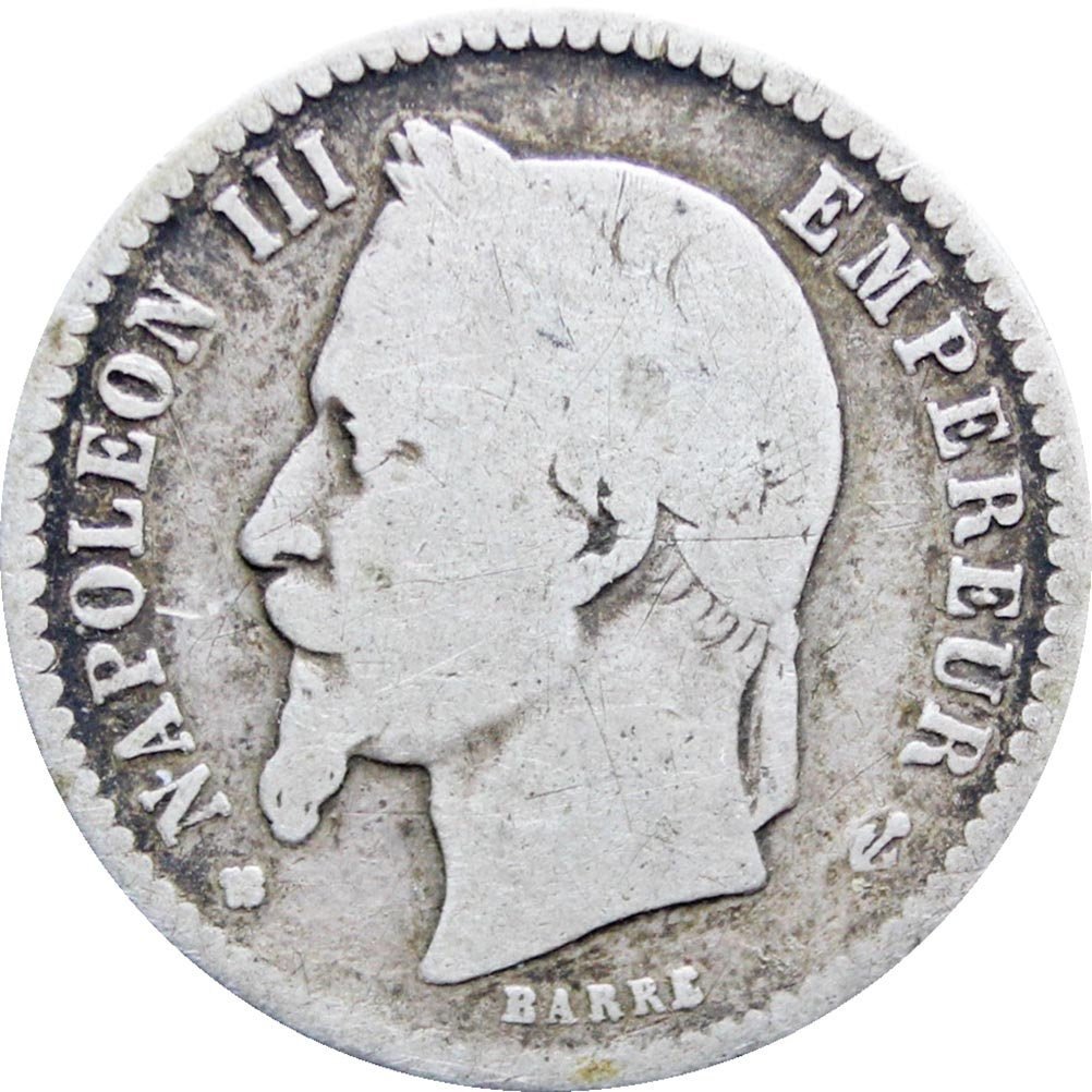 France 1864 BB 50 Centimes Napoleon III Coin Silver – ZipZappa